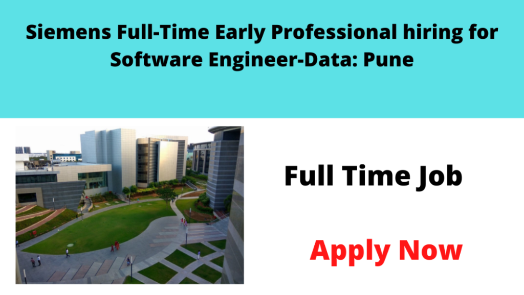 Siemens Pune Software Engineer Vacancy 2023